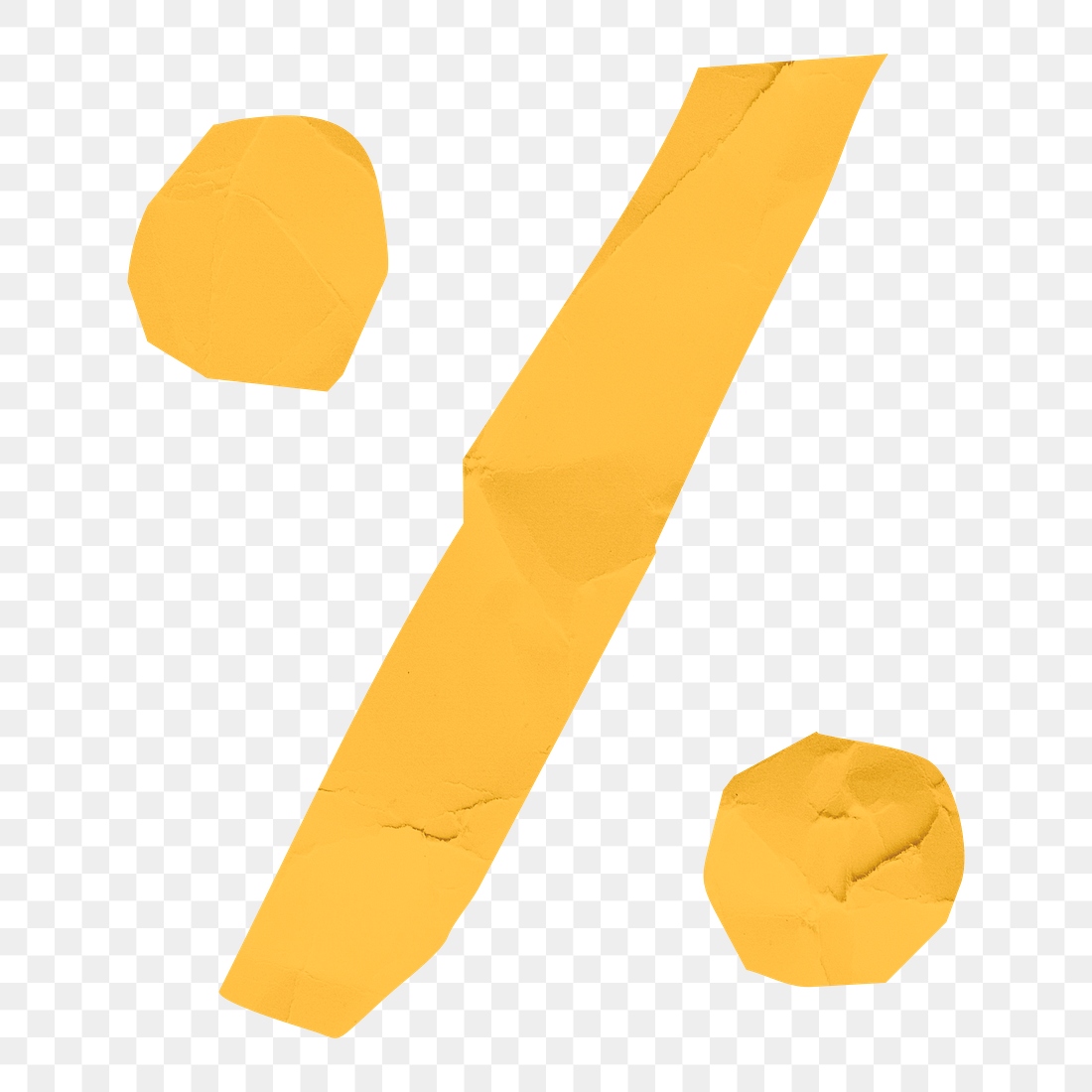 Png Yellow percentage paper cut | Premium PNG Sticker - rawpixel