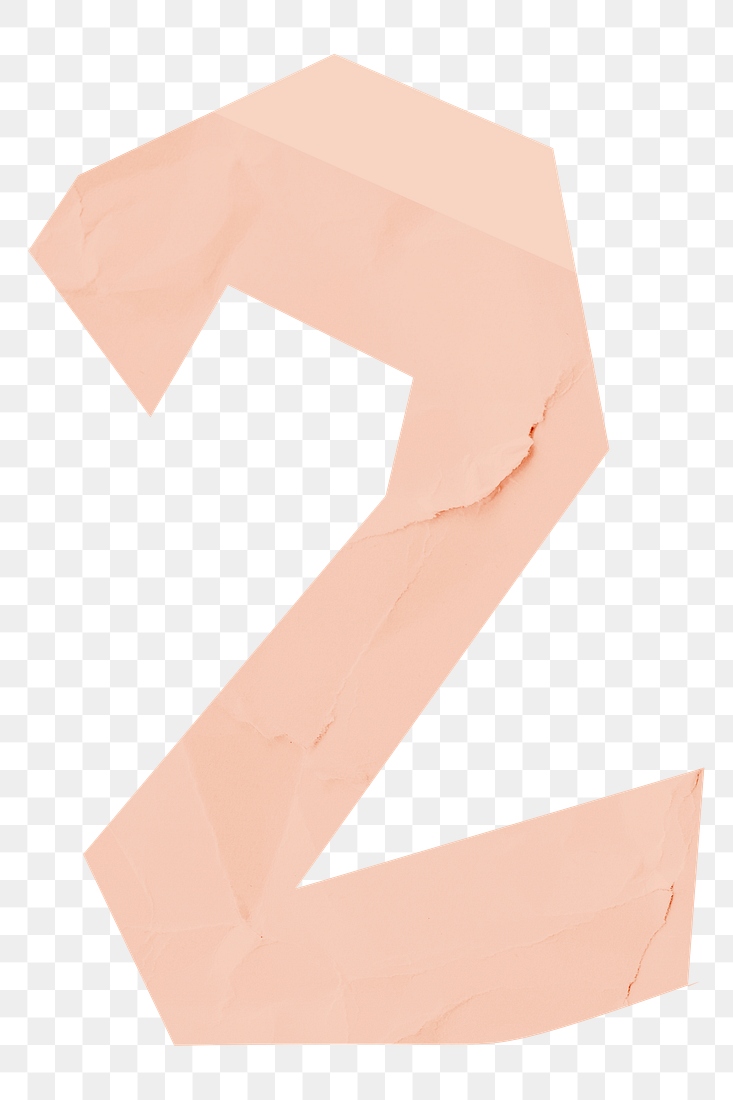 Number 2 font png paper | Premium PNG Sticker - rawpixel