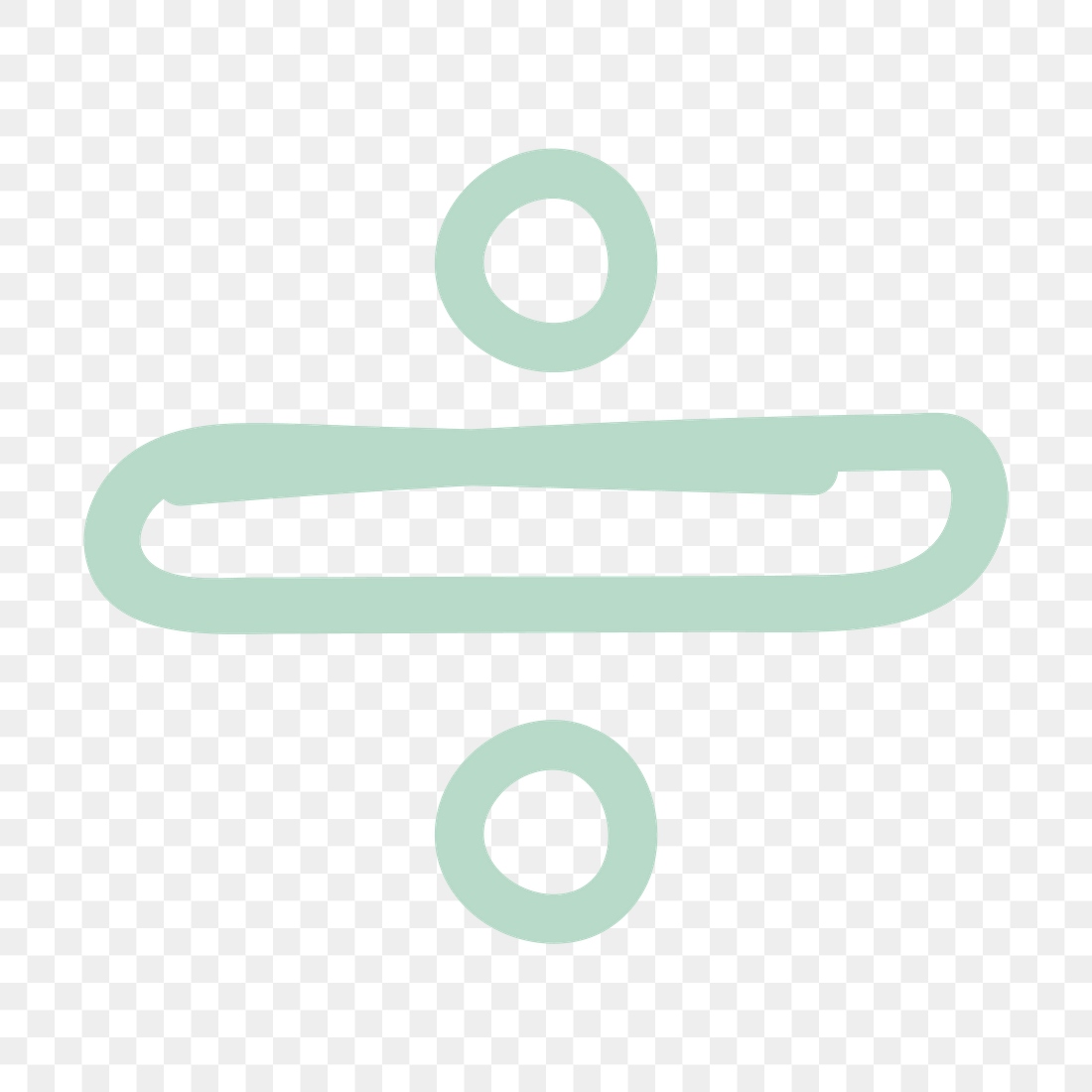 Division symbol png doodle typography | Premium PNG Sticker - rawpixel