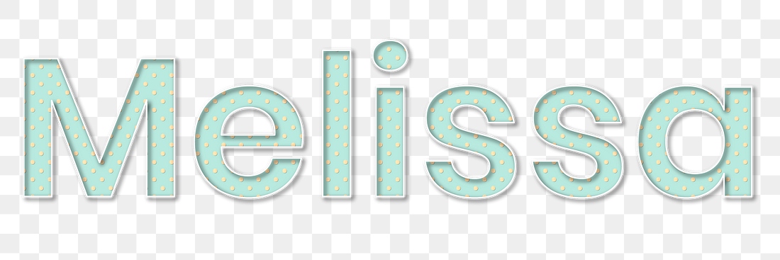 Melissa png typography pastel font | Premium PNG Sticker - rawpixel