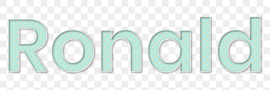 Png name Ronald word art | Premium PNG - rawpixel