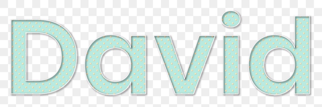 David png name typography font | Premium PNG Sticker - rawpixel