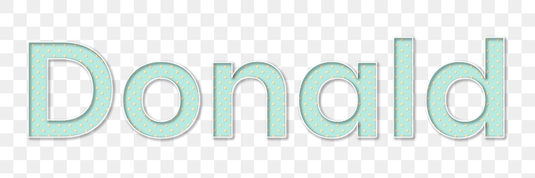 Png name Donald word art | Premium PNG - rawpixel