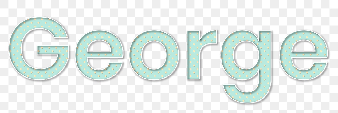 Png George word art typography | Premium PNG Sticker - rawpixel