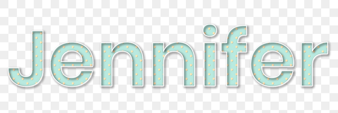 Png name Jennifer word art | Premium PNG - rawpixel