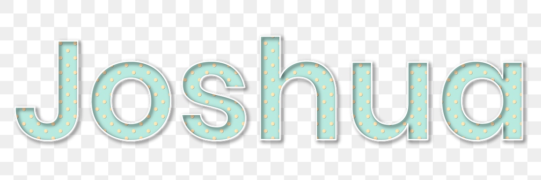 Png Joshua word art typography | Premium PNG Sticker - rawpixel