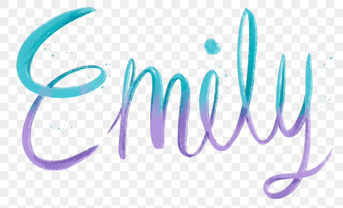 Emily png script calligraphy font | Premium PNG - rawpixel