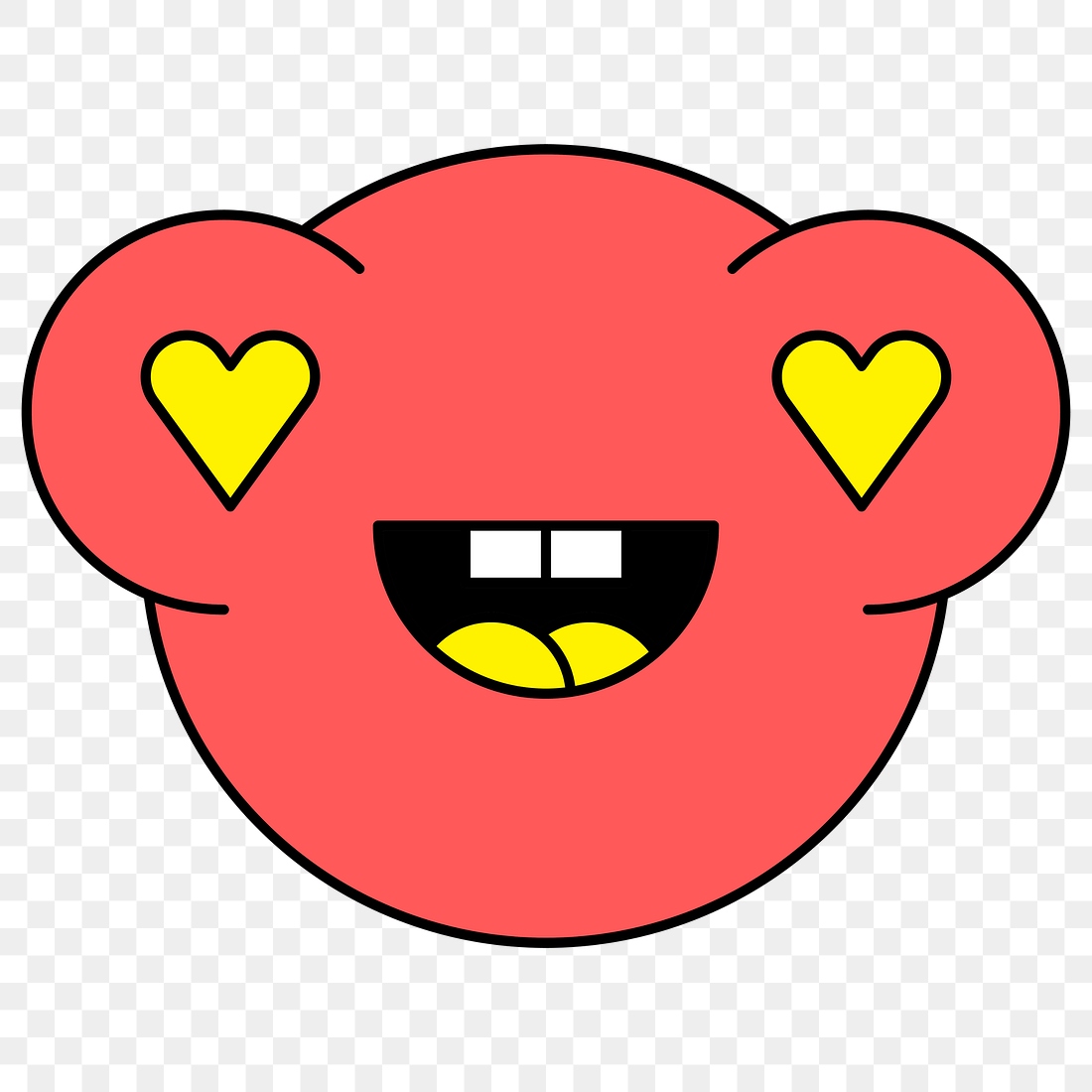 Funky red goldfish emoji sticker | Premium PNG Sticker - rawpixel