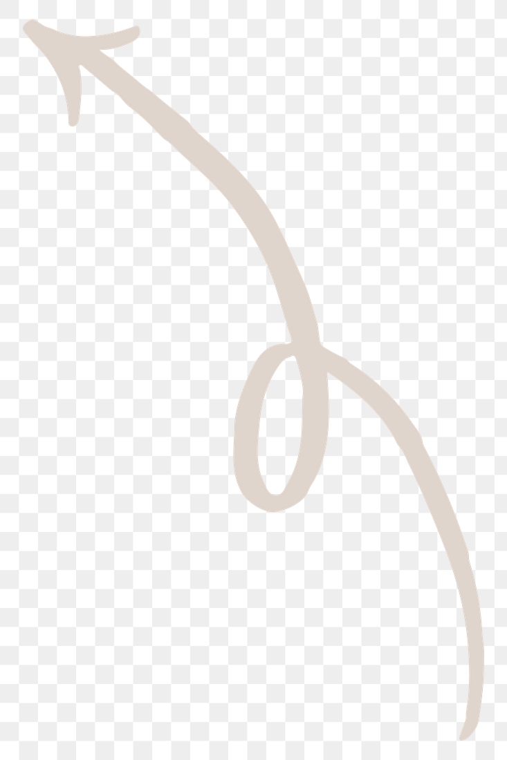Png twisted arrow doodle gray | Premium PNG Sticker - rawpixel