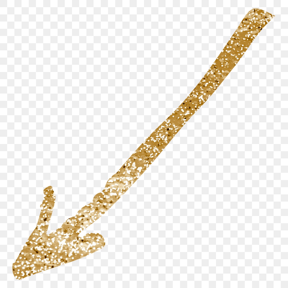 Png doodle left arrow glitter | Premium PNG Sticker - rawpixel