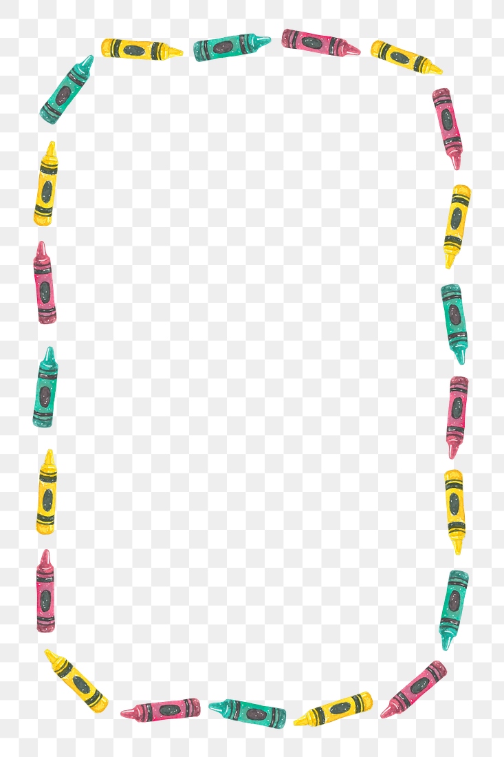 PNG crayon frame in watercolor | Premium PNG - rawpixel