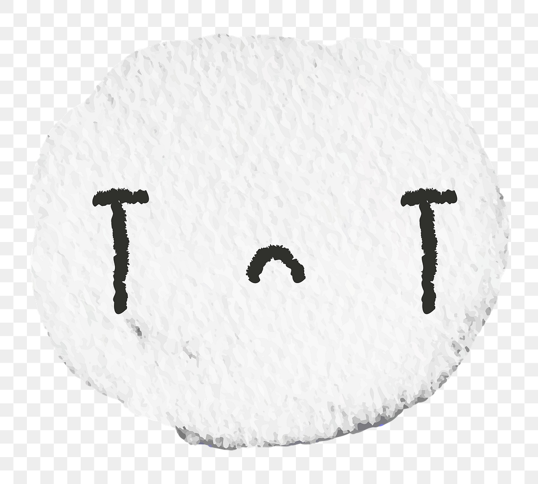 Emoticon doodle png crying face | Premium PNG Sticker - rawpixel