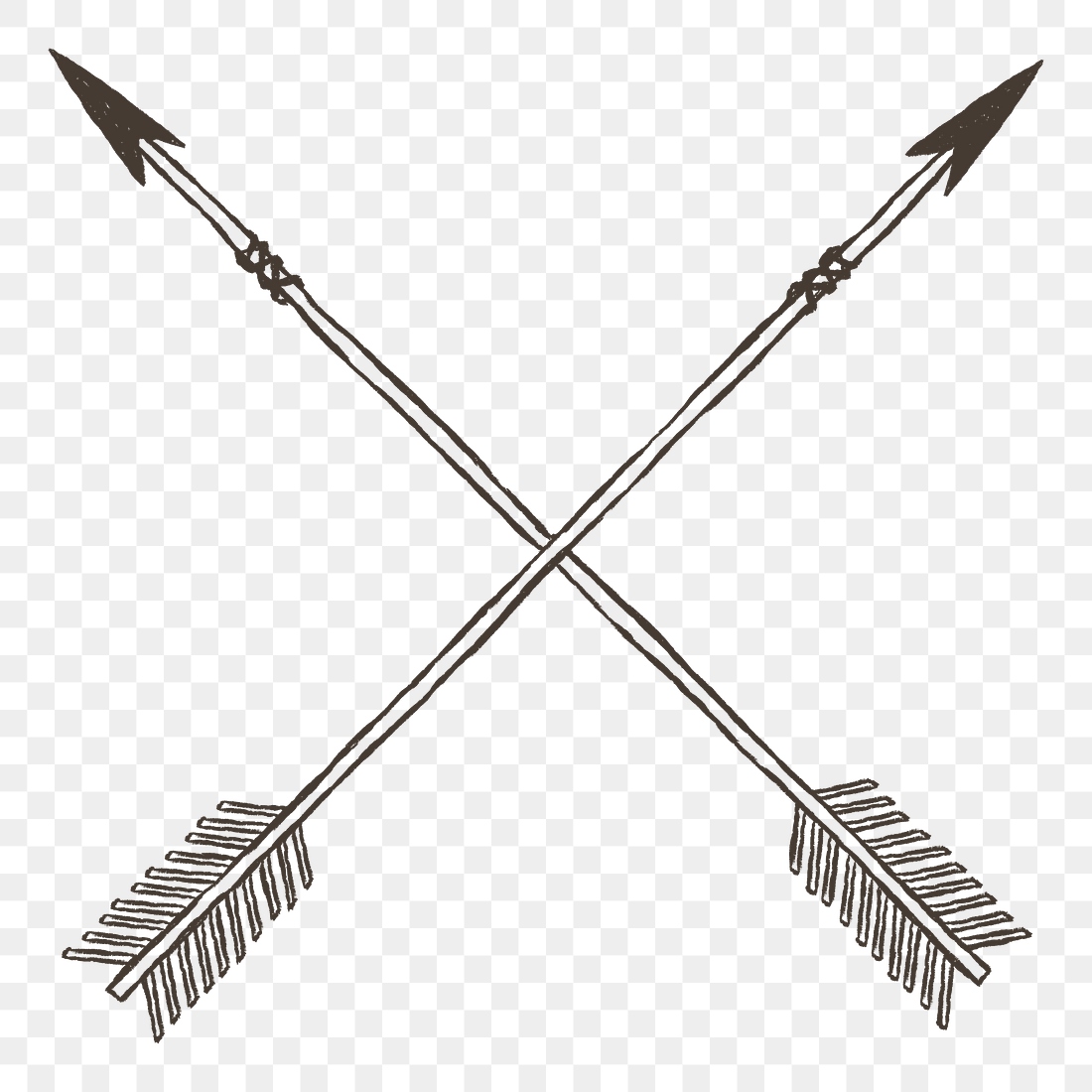 Png crossed arrow logo rodeo | Premium PNG Sticker - rawpixel