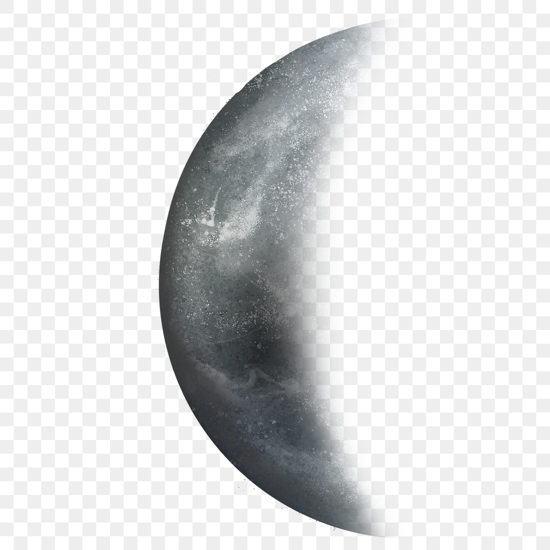 Png realistic moon design element | Premium PNG Sticker - rawpixel