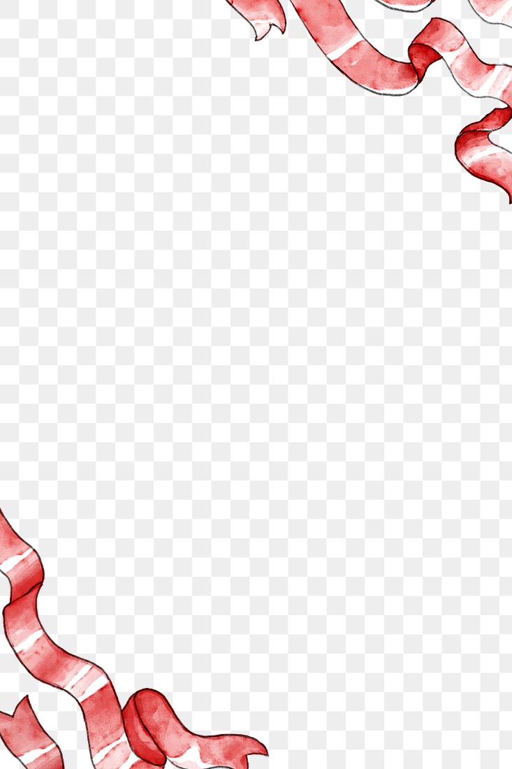 Png red ribbon border frame | Premium PNG - rawpixel