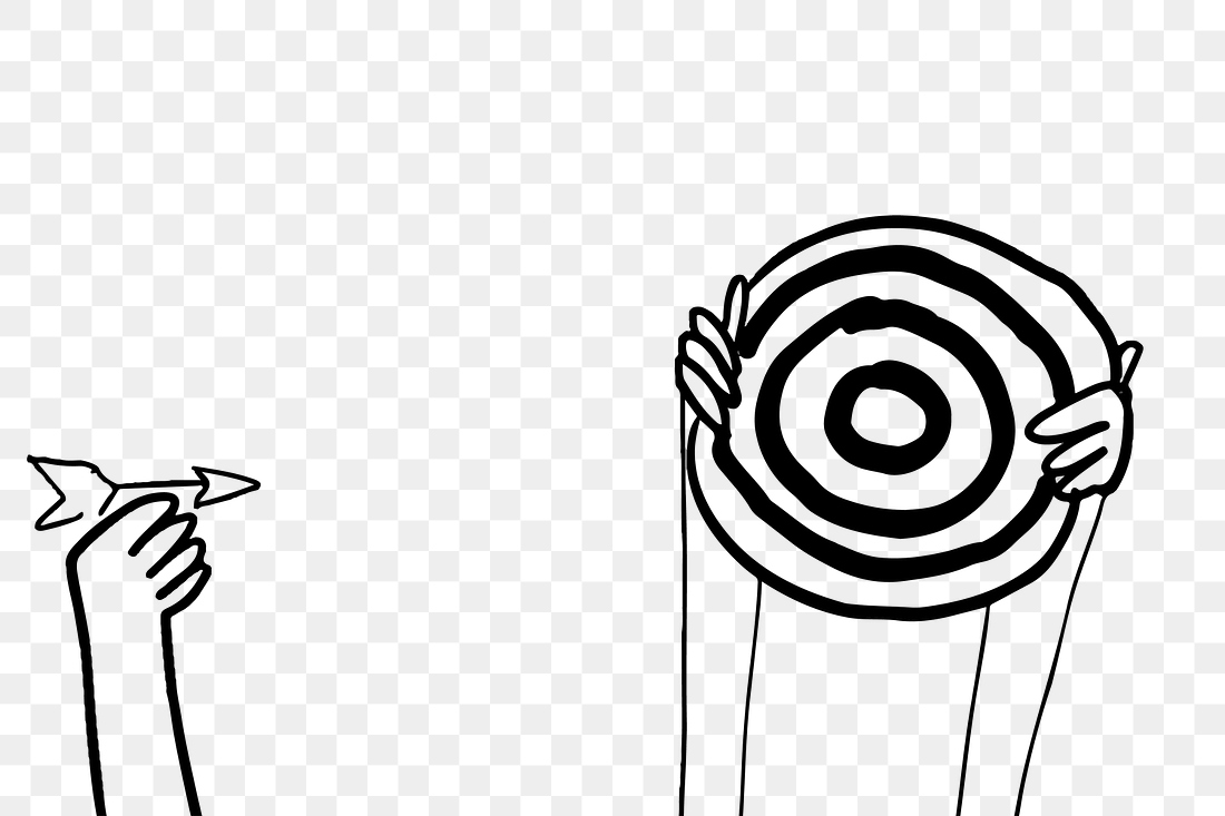Digital marketing png, target doodle | Premium PNG Sticker - rawpixel