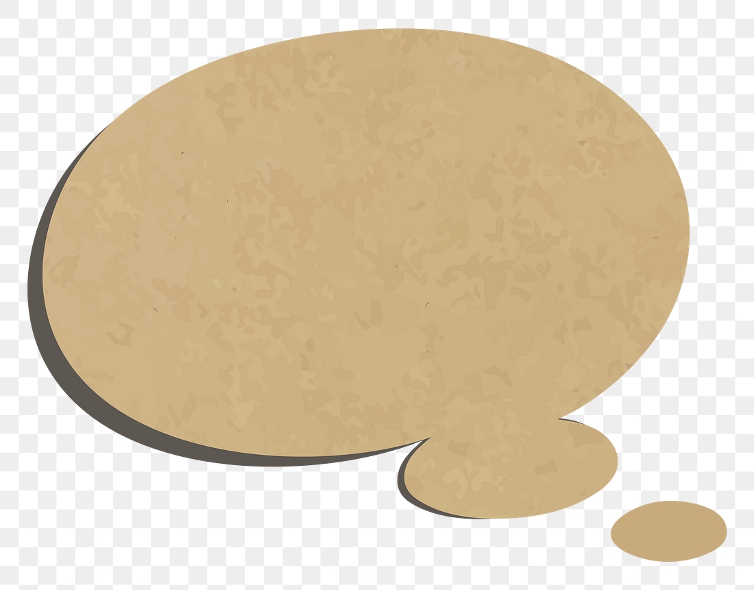 PNG thought bubble sticker in textured | Premium PNG Sticker - rawpixel