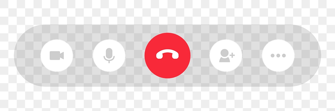 Png call interface icons bar | Premium PNG Sticker - rawpixel