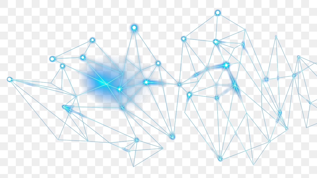 Blue abstract network png digital | Premium PNG - rawpixel