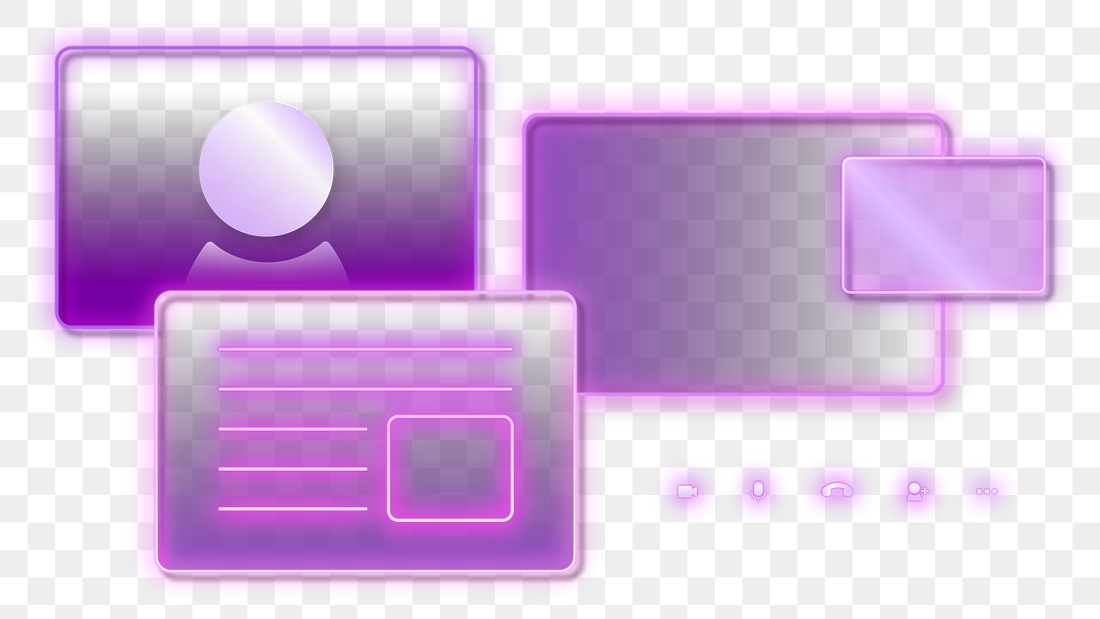 Video conference application png template | Premium PNG - rawpixel