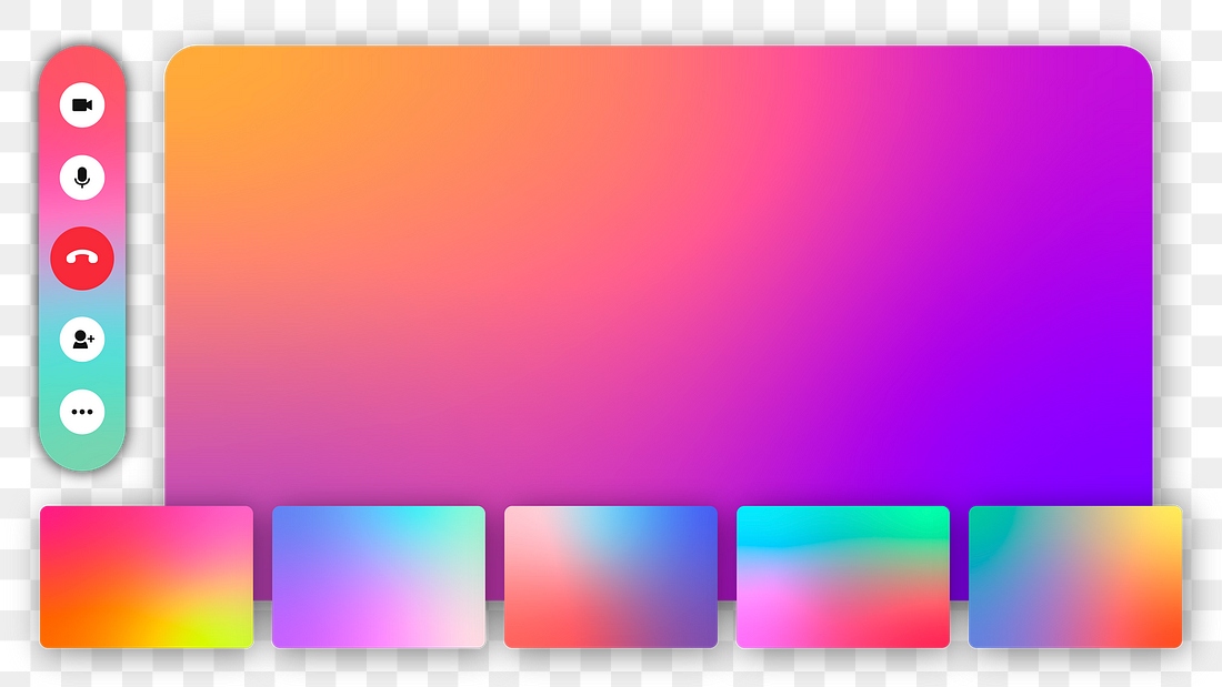 Video conferencing application png design | Free PNG Sticker - rawpixel