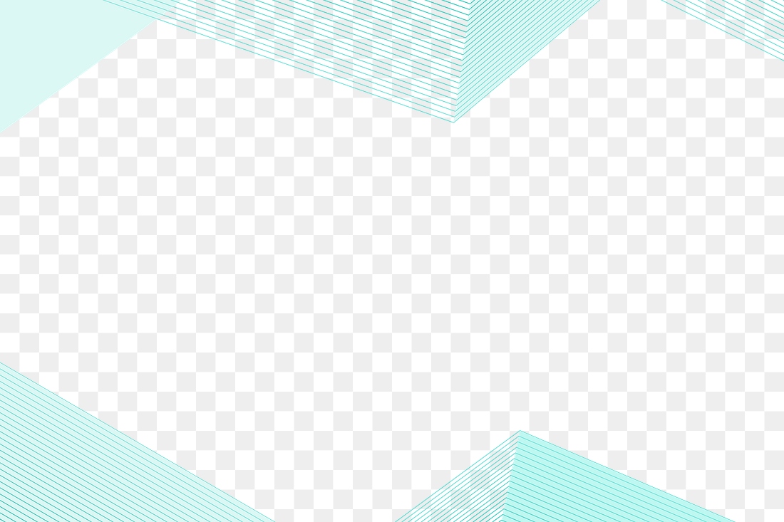 Turquoise geometric frame transparent background | Premium PNG - rawpixel