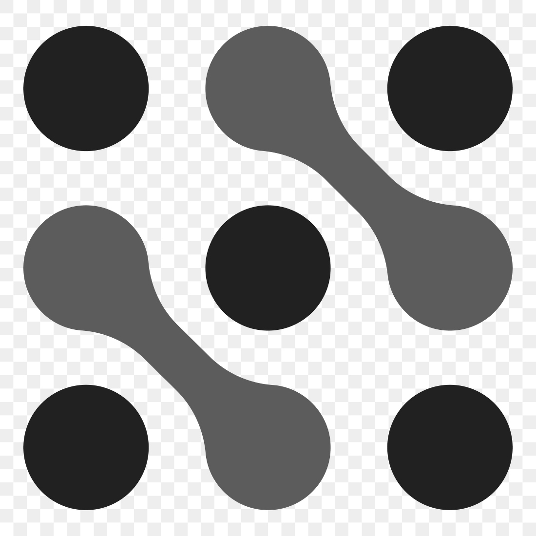 Gray molecular lab logo png | Premium PNG Sticker - rawpixel