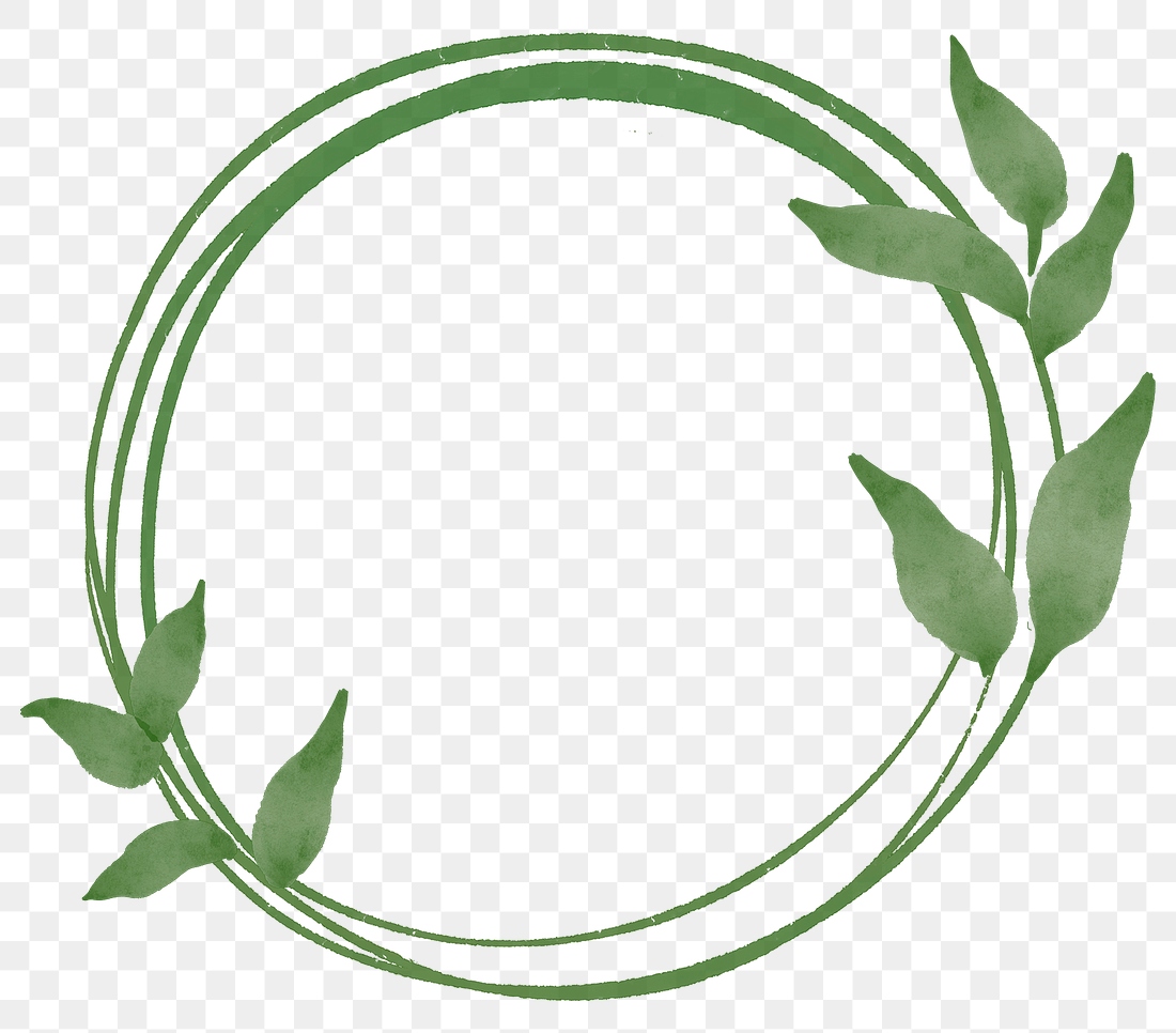 Png round frame leaf design | Premium PNG - rawpixel