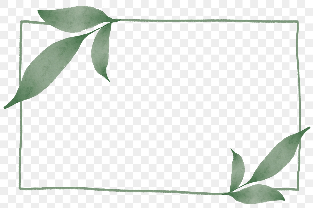 Png rectangle frame leaf design | Premium PNG - rawpixel
