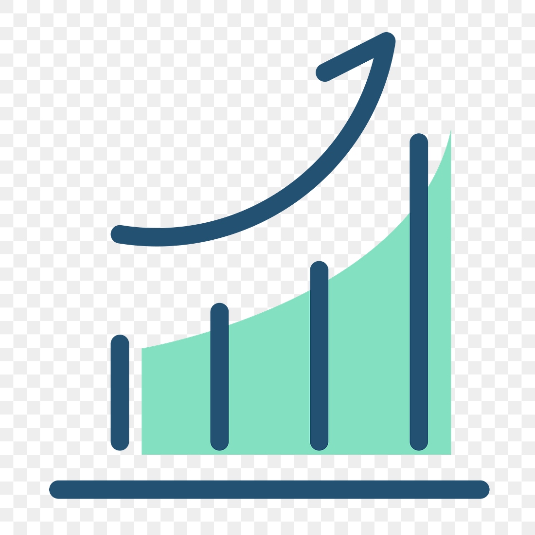 Png growth graph financial icon | Premium Icons Sticker - rawpixel