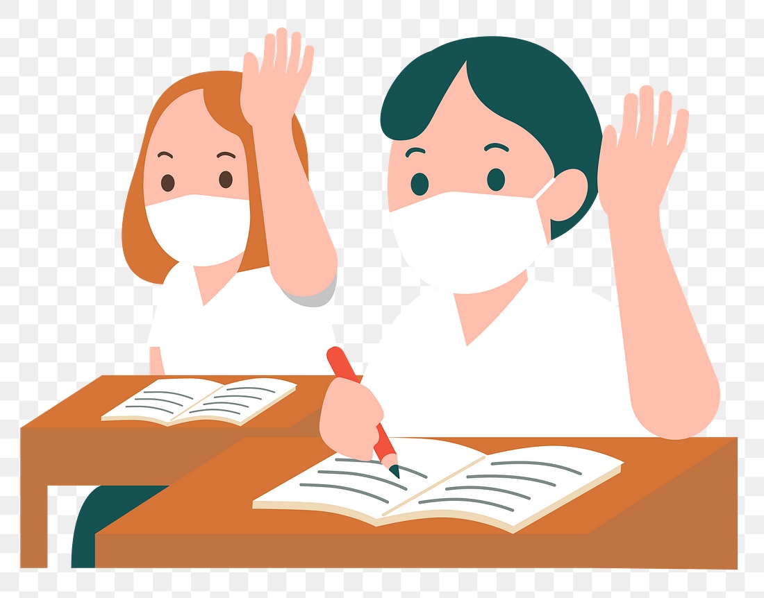 PNG students studying new normal | Premium PNG Sticker - rawpixel
