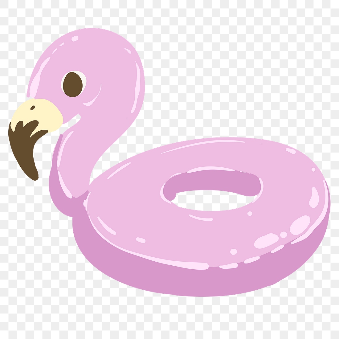 Pink inflatable flamingo design element | Premium PNG Sticker - rawpixel