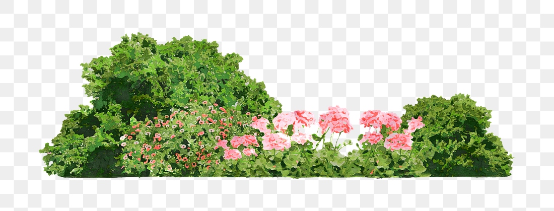 Garden landscape png sticker, watercolor | Premium PNG - rawpixel