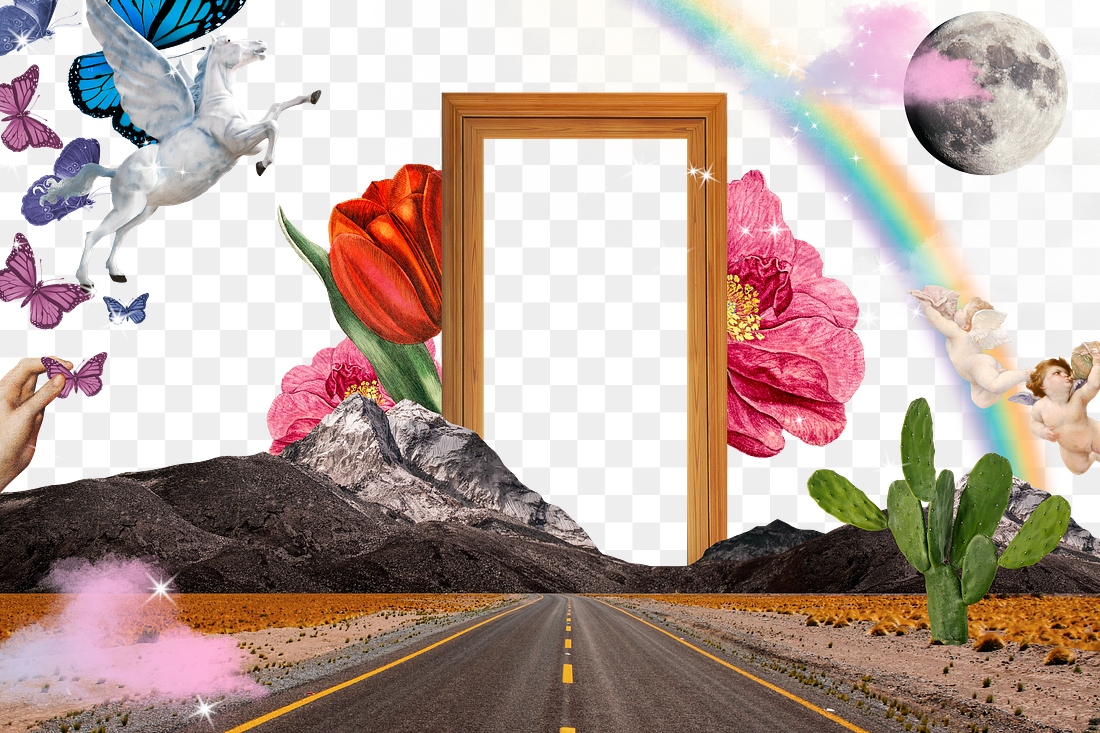 Magical road png border, transparent | Premium PNG - rawpixel