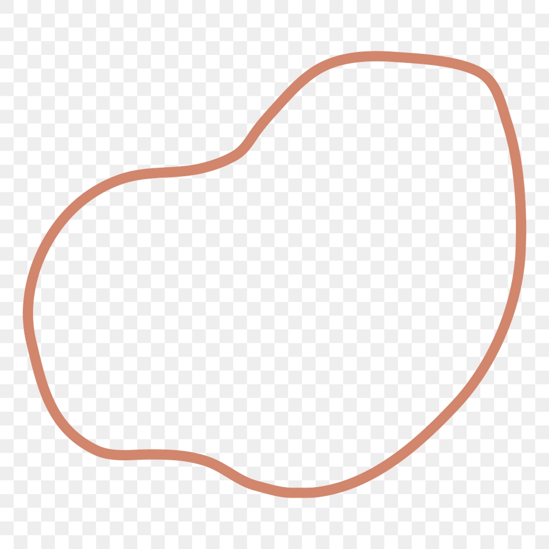 Blob shape png sticker, outline, | Premium PNG - rawpixel
