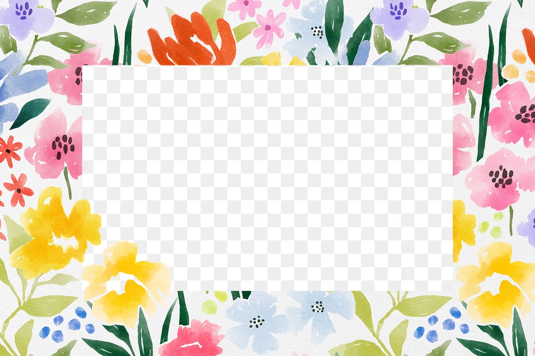 Spring flower png frame, transparent | Premium PNG - rawpixel