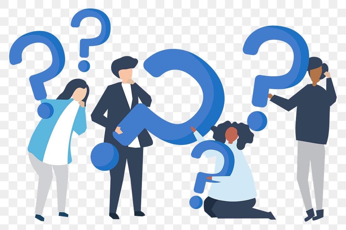 People question png clipart, cartoon | Premium PNG - rawpixel