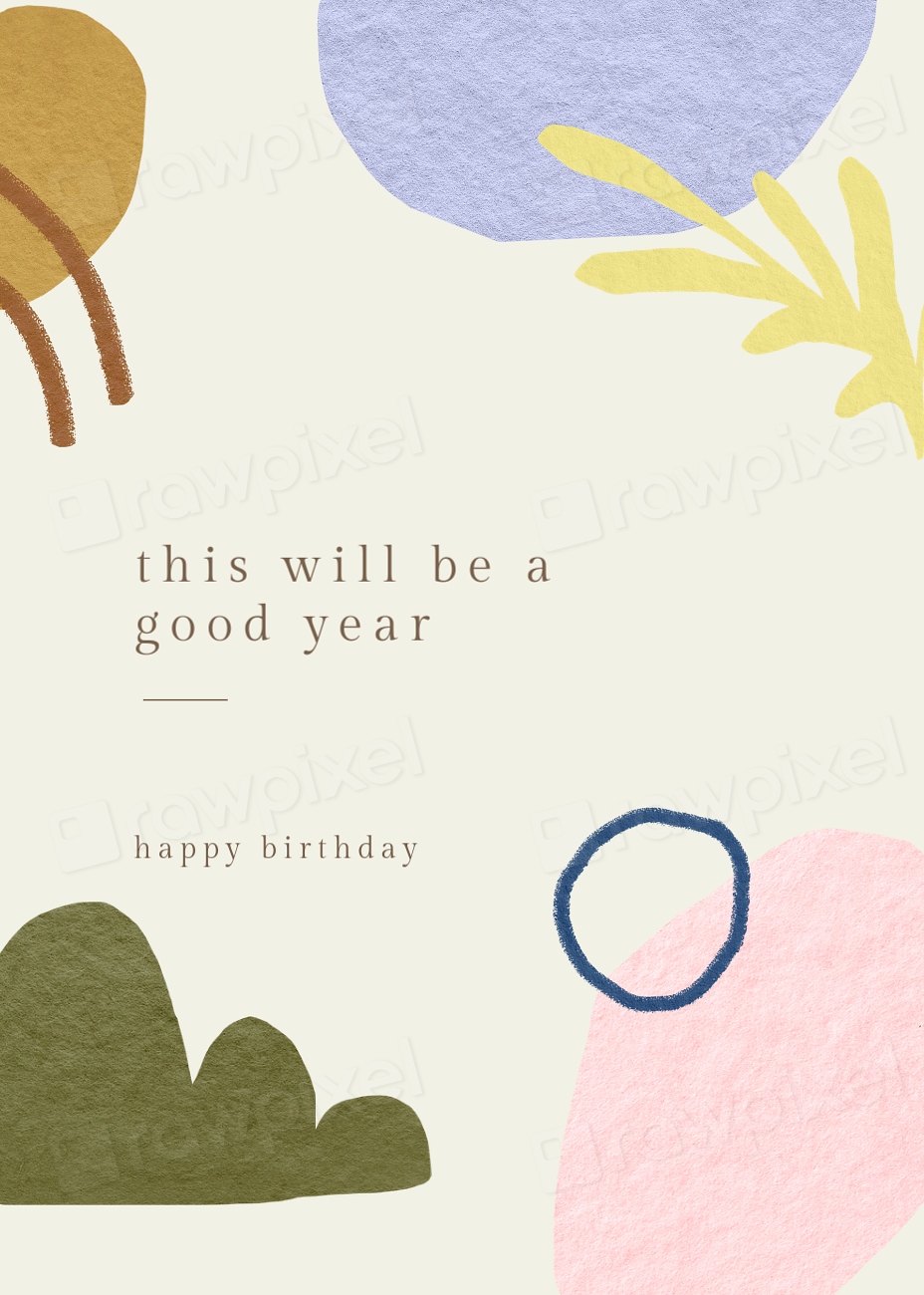 Aesthetic birthday invitation card template, | Premium Editable ...