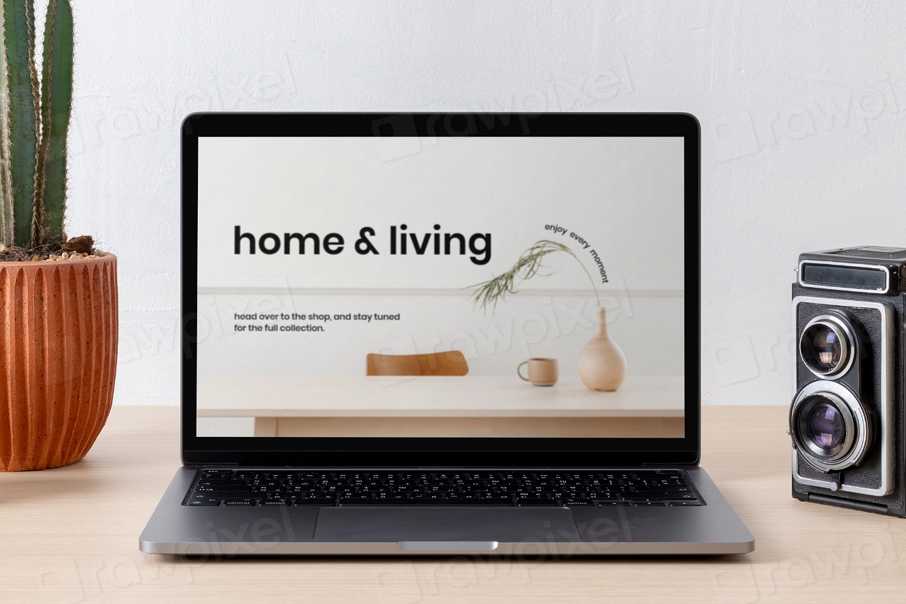 Editable laptop screen mockup, digital | Free Mockup Generator - rawpixel