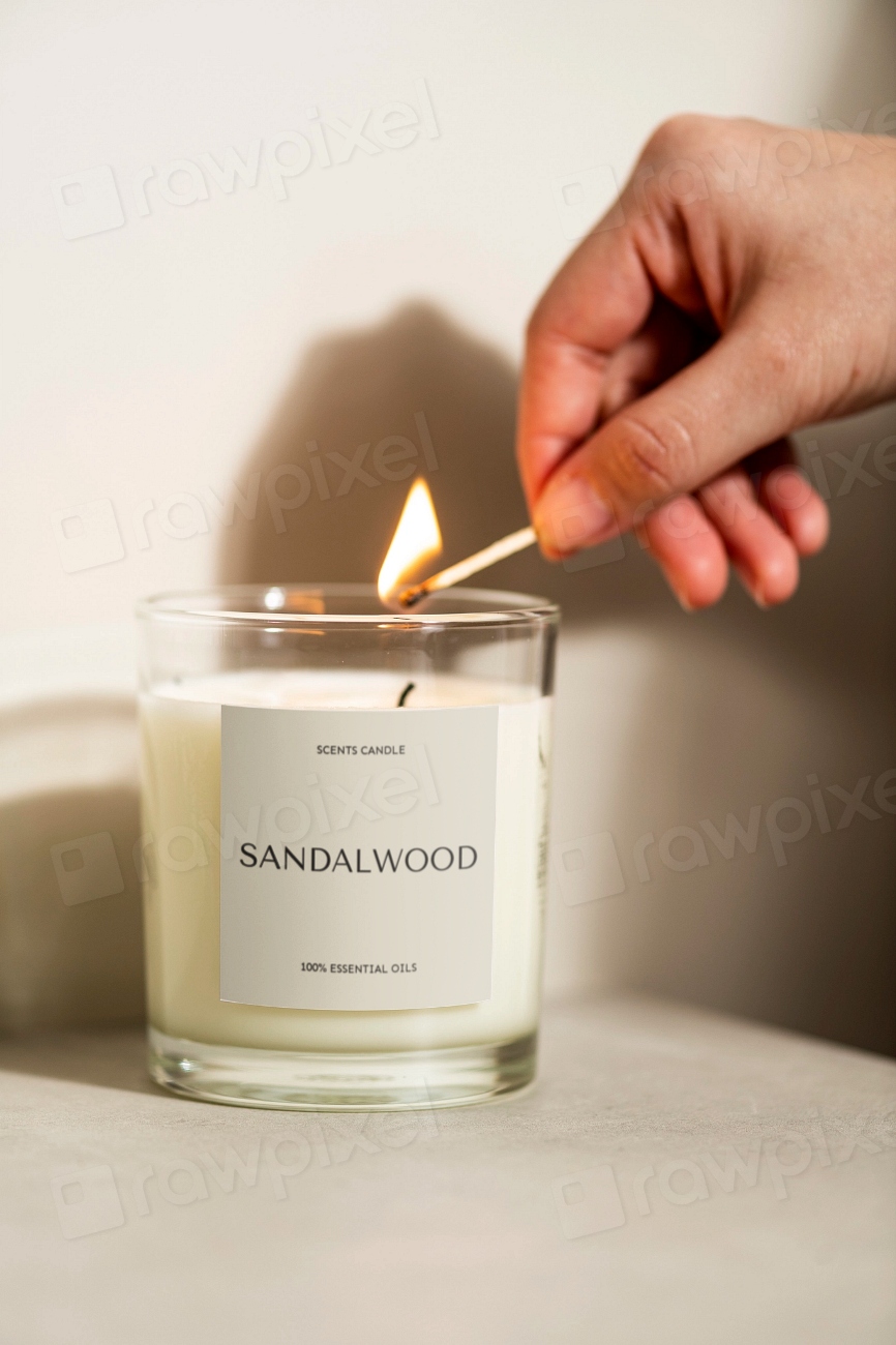 Scented candle label mockup, editable | Free Mockup Generator - rawpixel