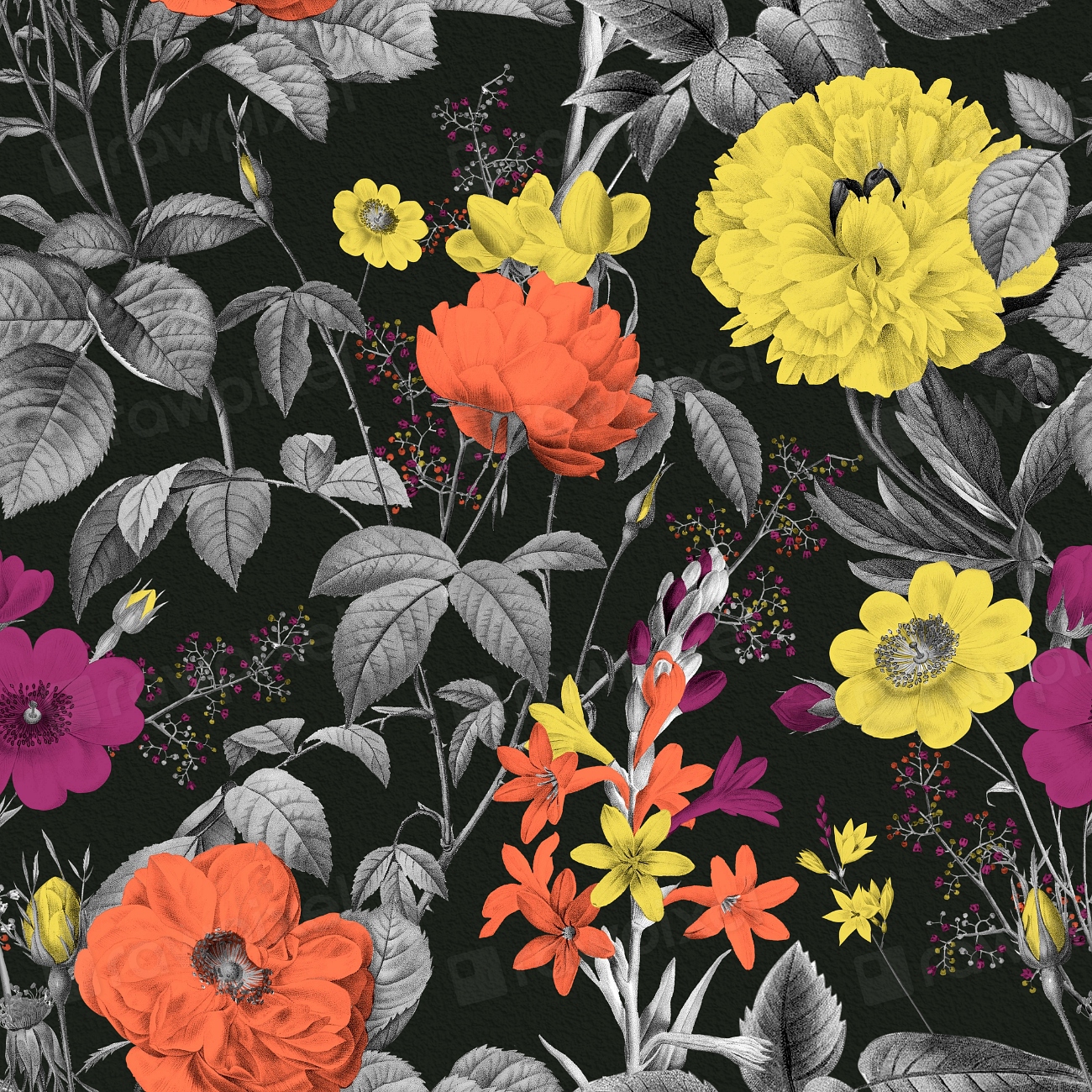 Aesthetic Spring flower pattern, editable | Premium Editable Design ...