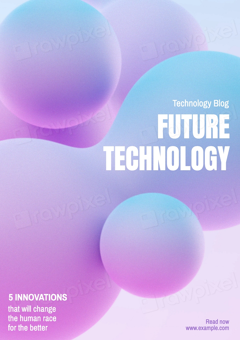 Future technology poster template, editable | Premium Editable Template ...