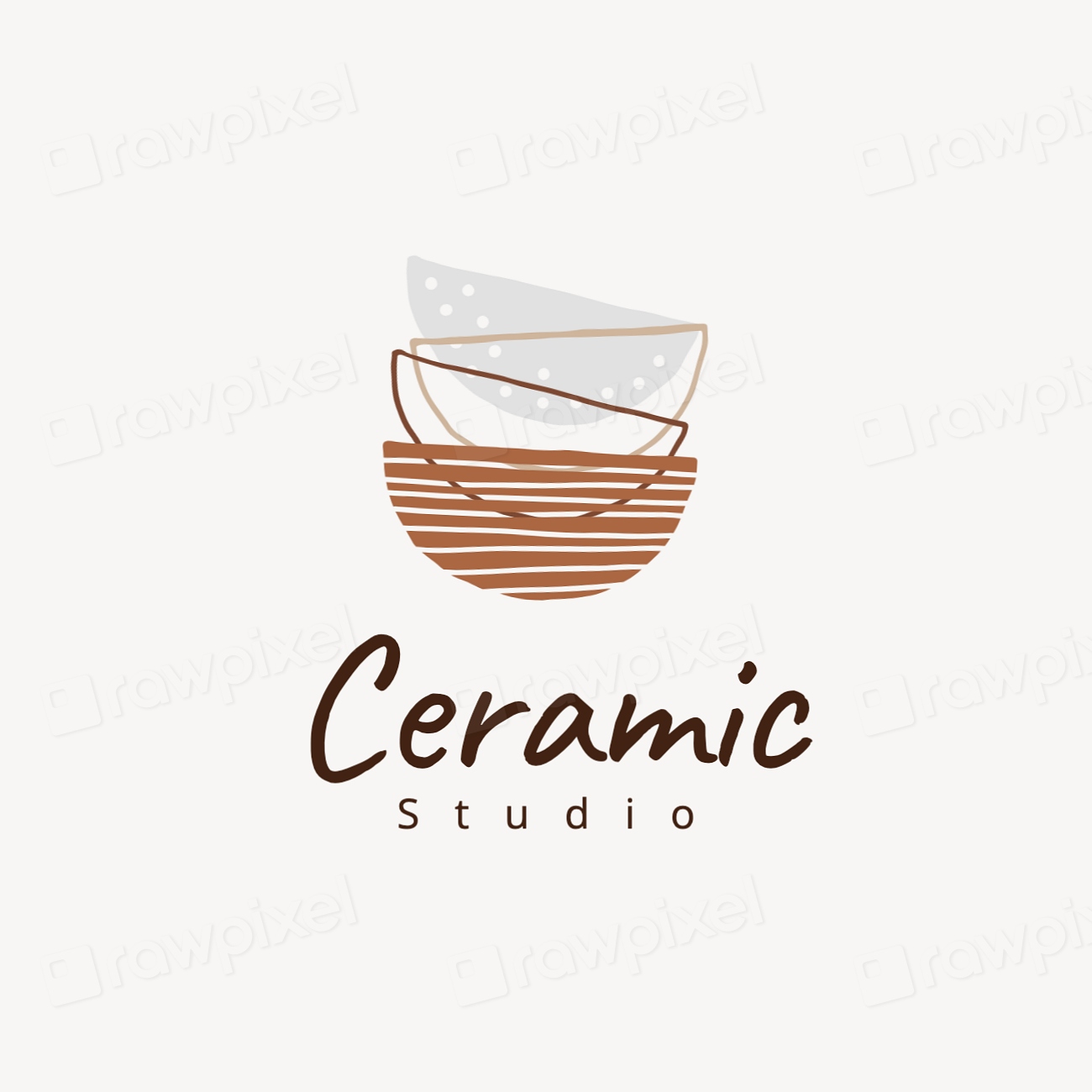 Ceramic studio logo template, editable | Premium Logo Maker - rawpixel