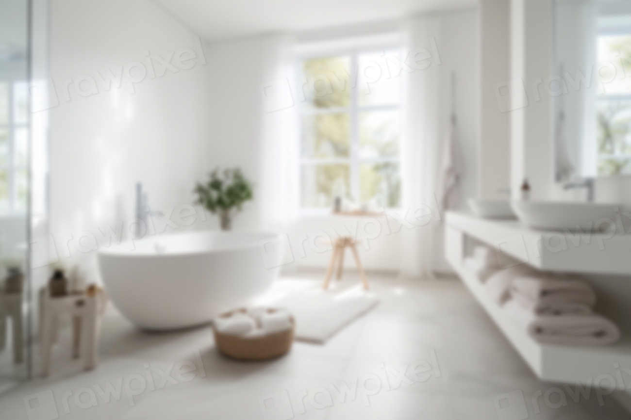Editable blurred aesthetic bathroom backdrop | Premium - rawpixel
