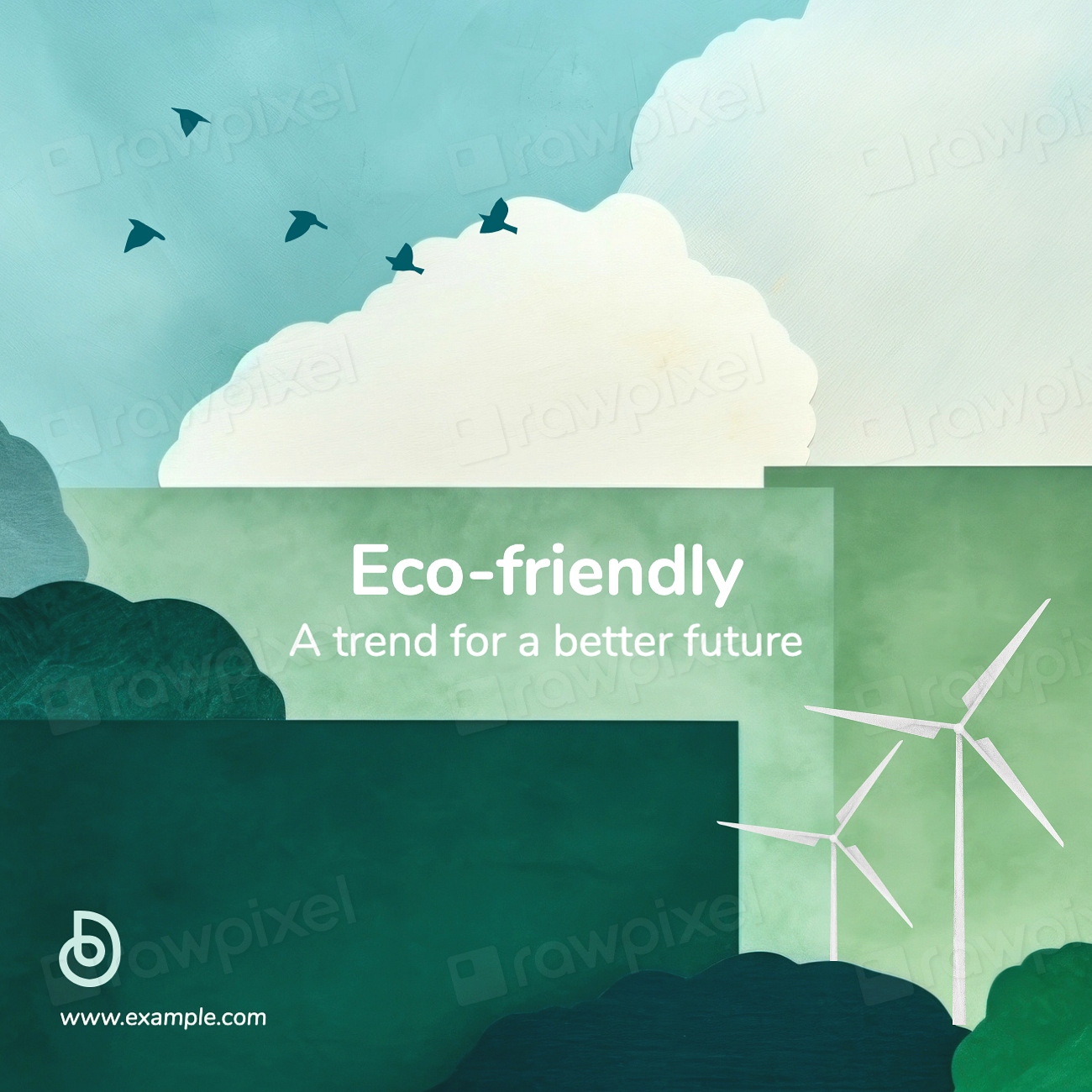 Eco-friendly Instagram post template, editable | Premium Editable ...