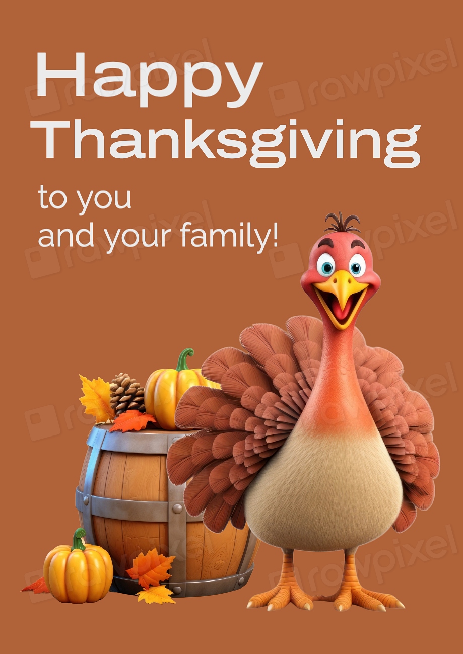 Happy thanksgiving poster template, editable | Premium Editable ...