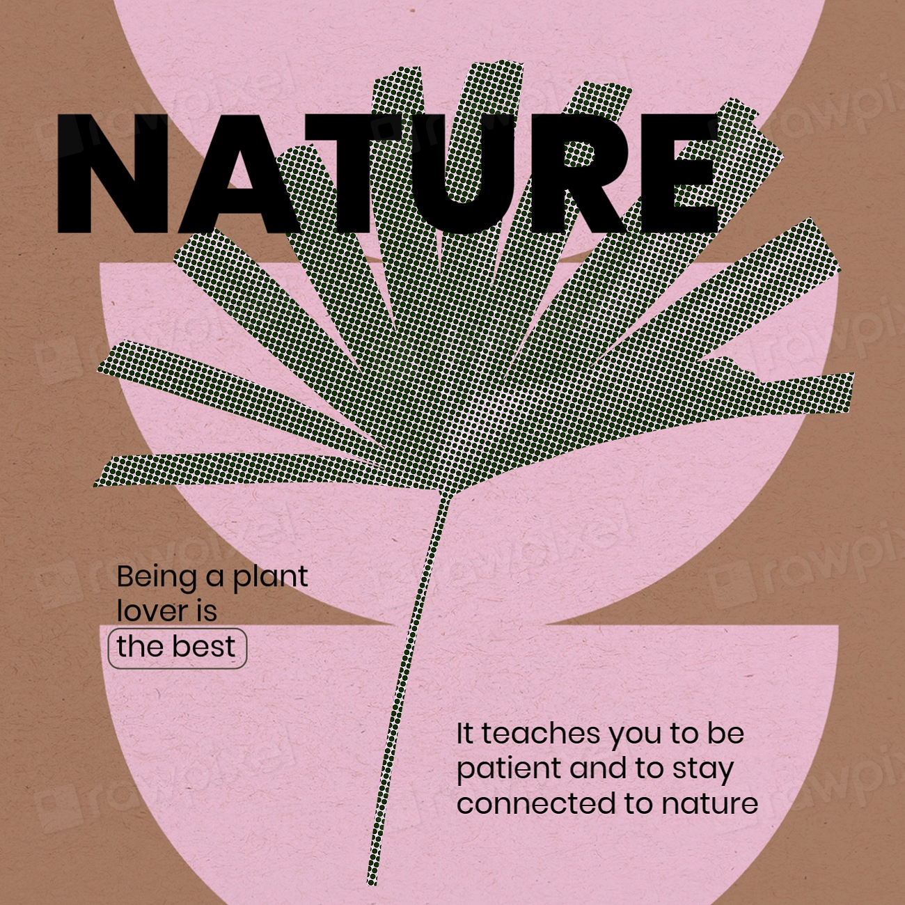 Nature message instagram post template, | Premium Editable Template ...