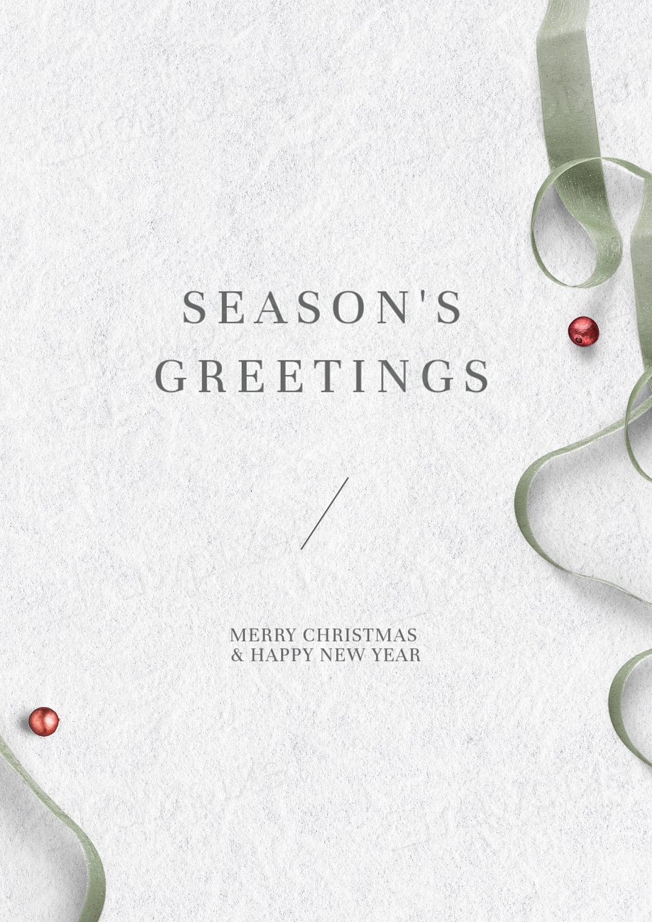 Season's greeting poster template, editable | Premium Editable Template - rawpixel