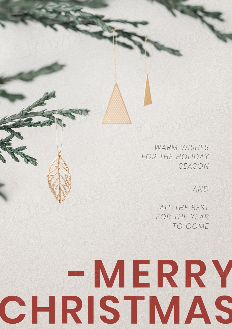 Christmas greeting poster template, editable | Premium Editable ...