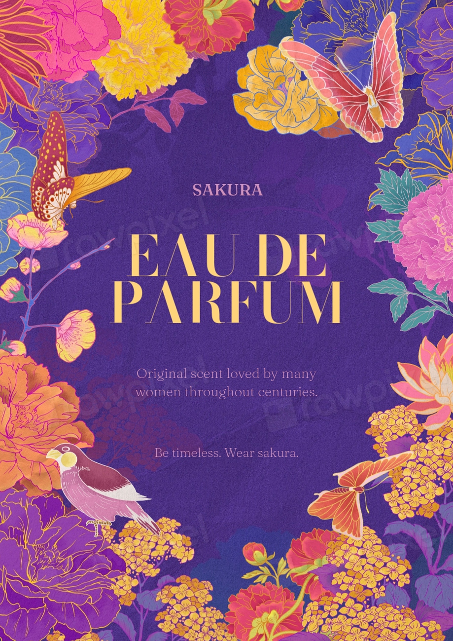 Women's perfume editable poster template, | Premium Editable Template ...